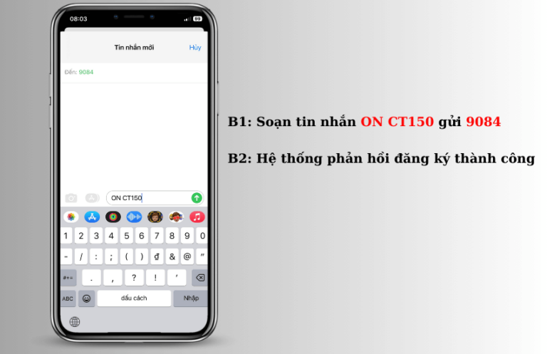 Gói cước CT150 MobiFone 6GB/ngày áp dụng cho TB nào?