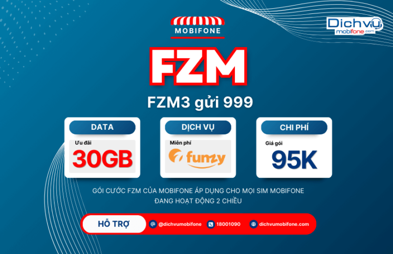FZM MobiFone: 1GB/ngày + chơi Funzy thả ga không tốn data